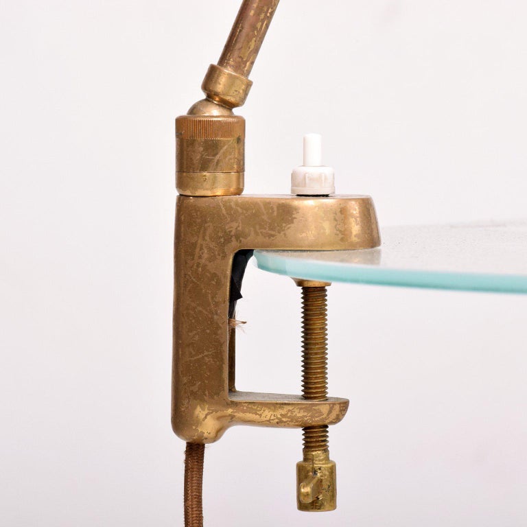 Mid-Century Modern Italian Table Clamp Lamp at 1stDibs