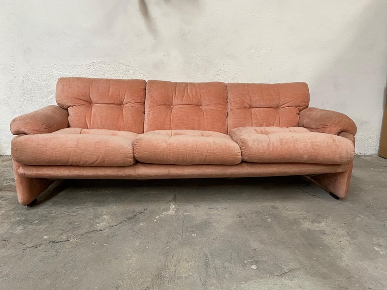 Mid-Century Modern Italian Three-Seat "Coronado" Sofa by Tobia Scarpa for B&B For Sale at 1stDibs