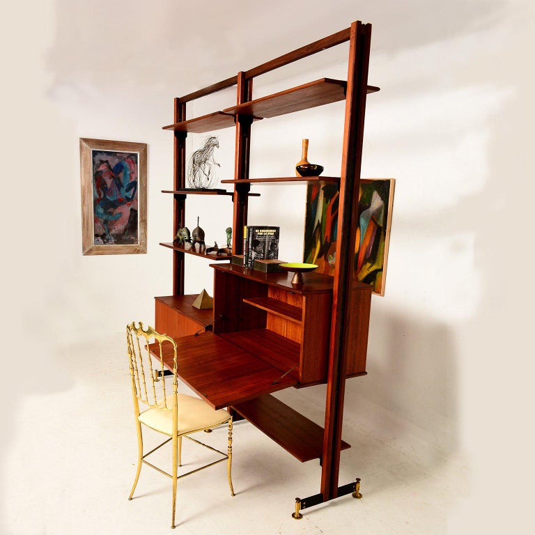 Mid-Century Modern Italian Wall Unit at 1stDibs