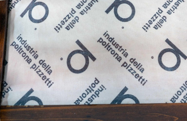 Mid-Century Modern Italian Walnut and Fabric Country Sofa by Pizzetti ...