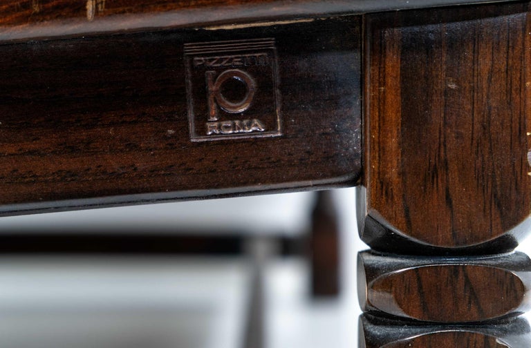 Mid-Century Modern Italian Walnut and Fabric Country Sofa by Pizzetti ...