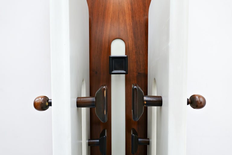 Mid-Century Modern Italian Wooden Coat Rack, 1960s For Sale at 1stDibs