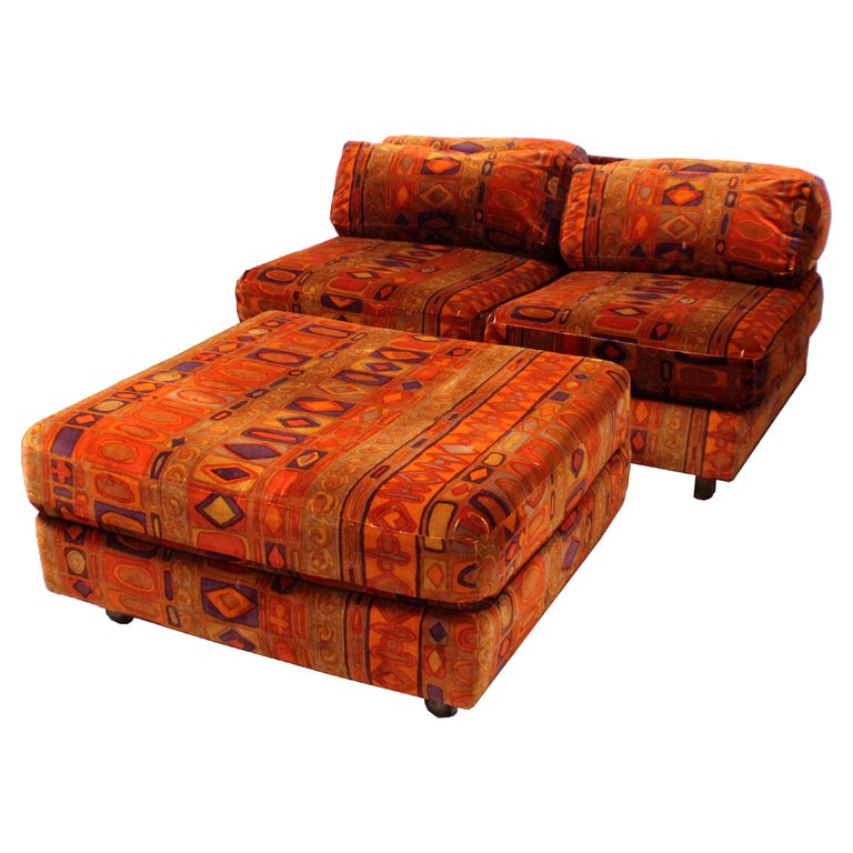 Mid-Century Modern Jack Lenor Larsen for Baker Loveseat Settee and ...