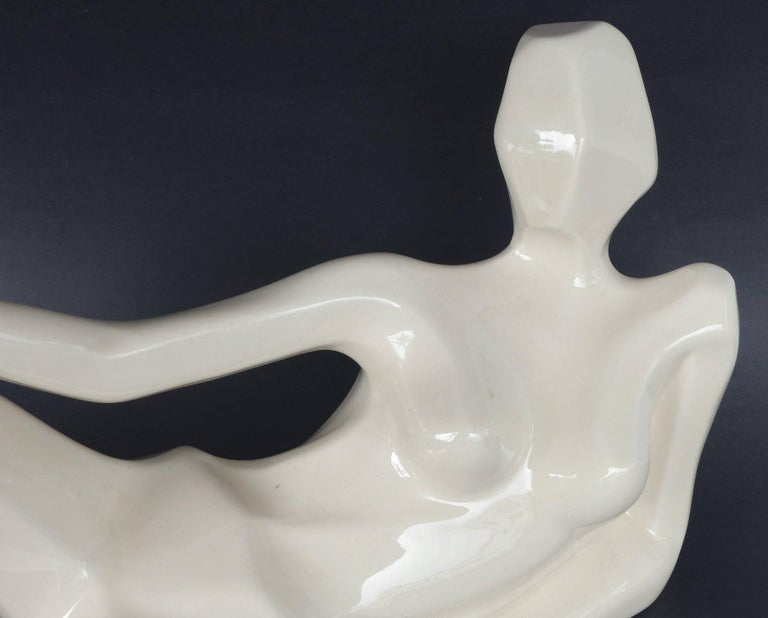 Mid-Century Modern Jaru Modernist Ceramic Reclining Figure, Dated 1976 ...