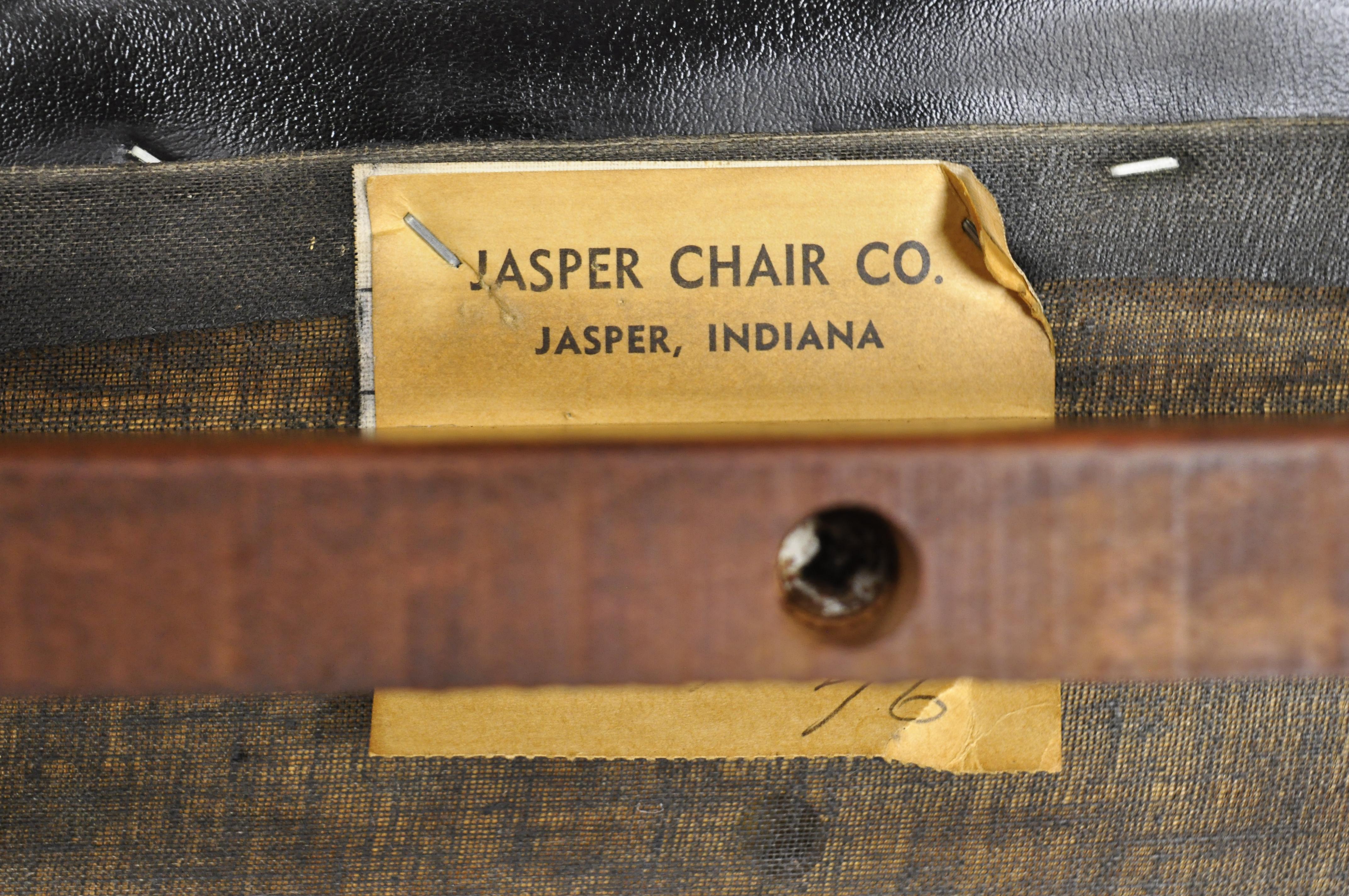 Mid-Century Modern Jasper Chair Walnut Sculptural Lounge Arm Chairs, a ...