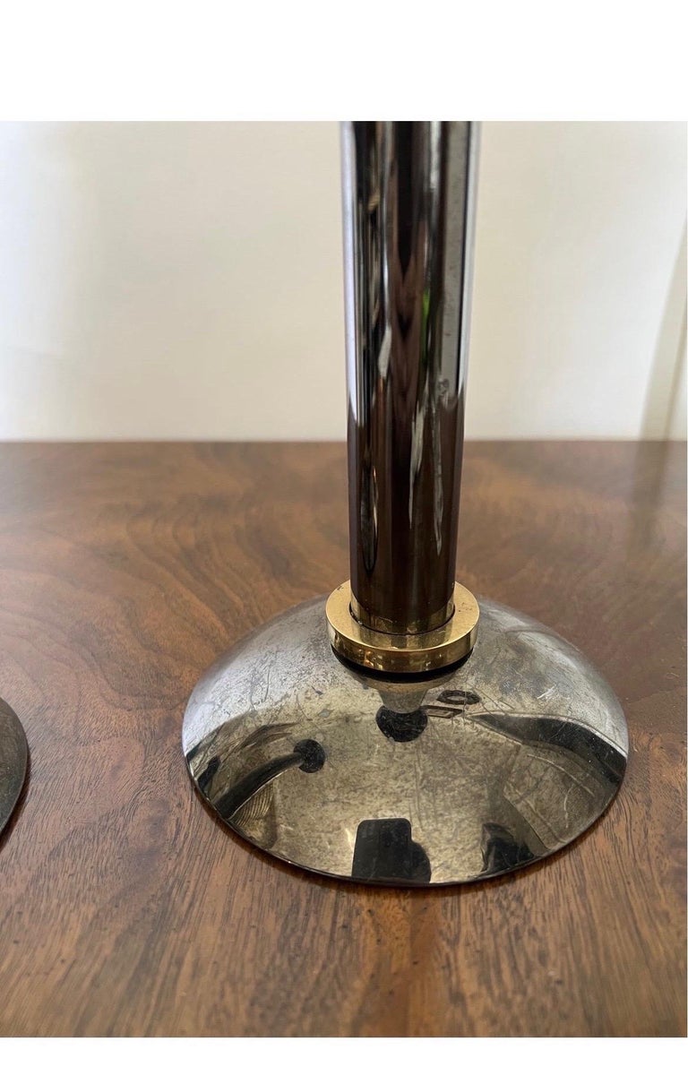 Springer Style Mid-Century Modern Gunmetal and Brass Designer Modern ...