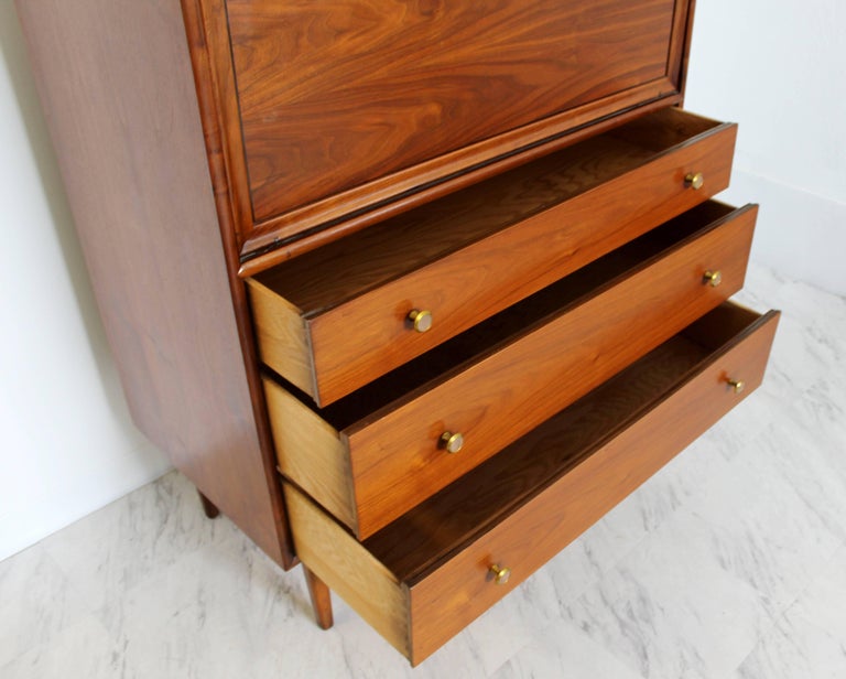 Mid-Century Modern Kipp Stewart for Drexel Declaration Walnut Highboy ...