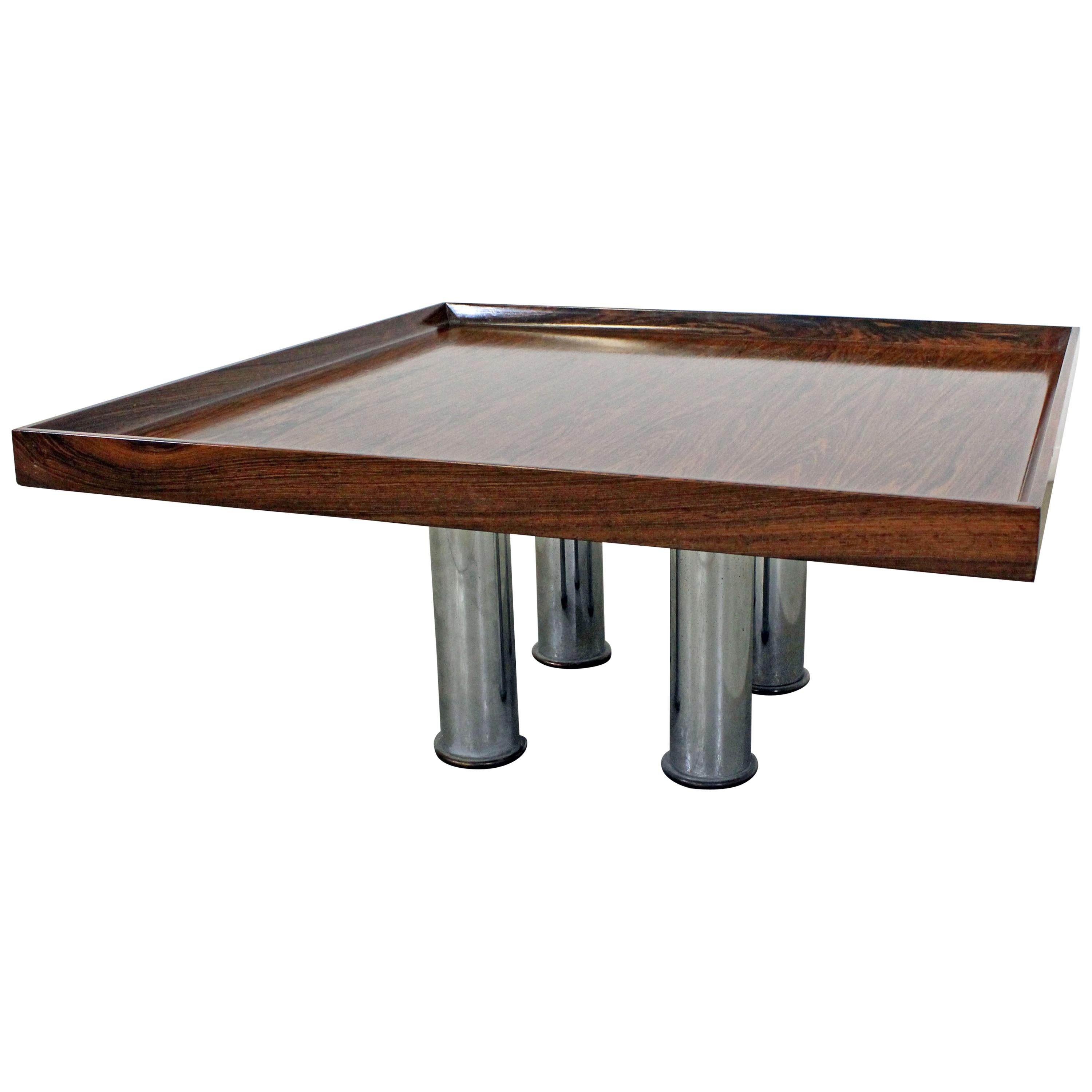 Mid-Century Walnut and Glass Sculpted 'Sputnik' Round Coffee Table at ...