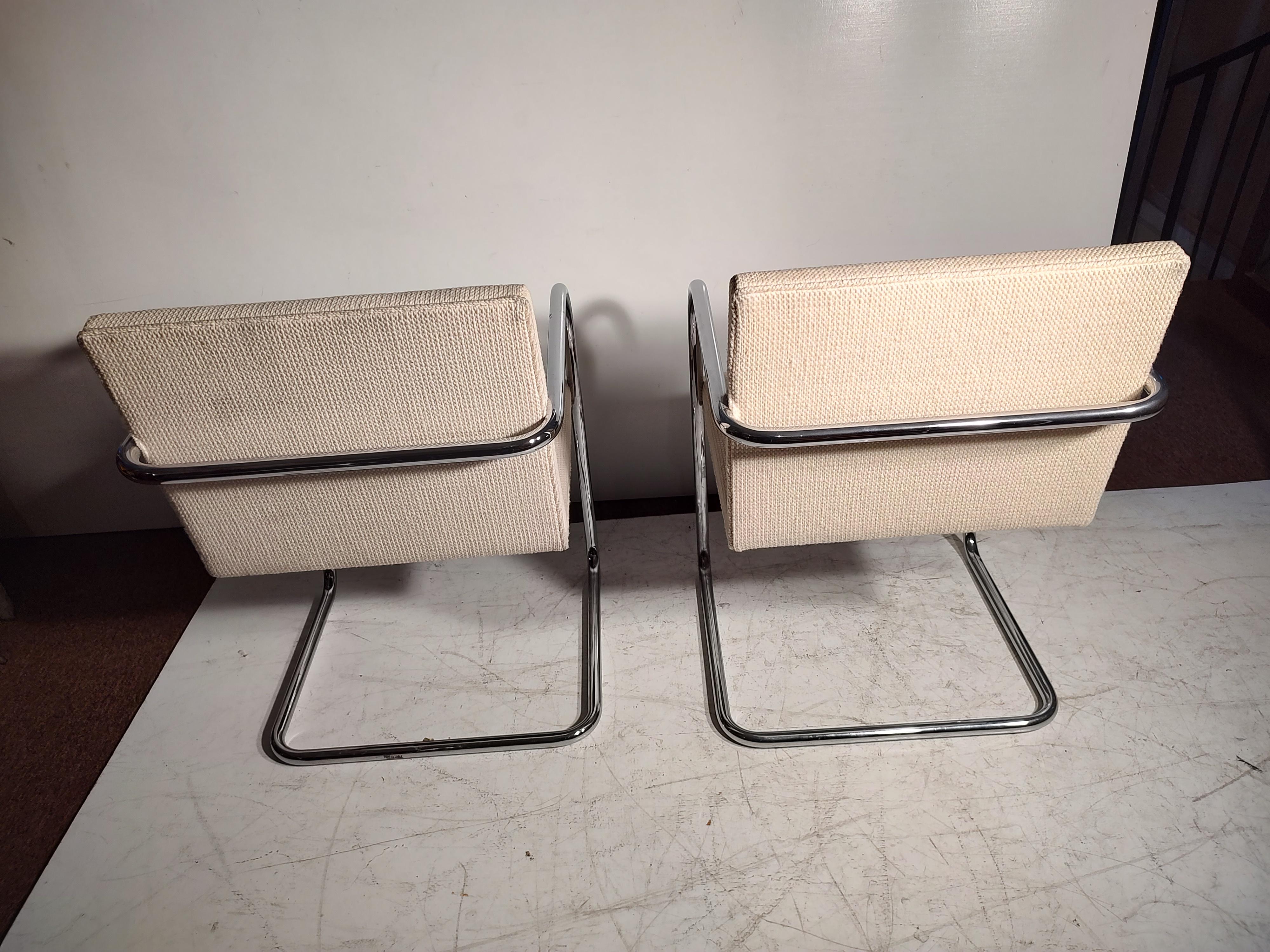 Set of 10 Mid-Century Modern Knoll Brno Tubular Chairs Ludwig Mies Van ...