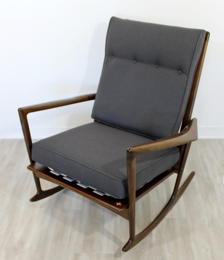 Mid-Century Modern Kofod Larsen Selig Danish Rocking Lounge Chair ...