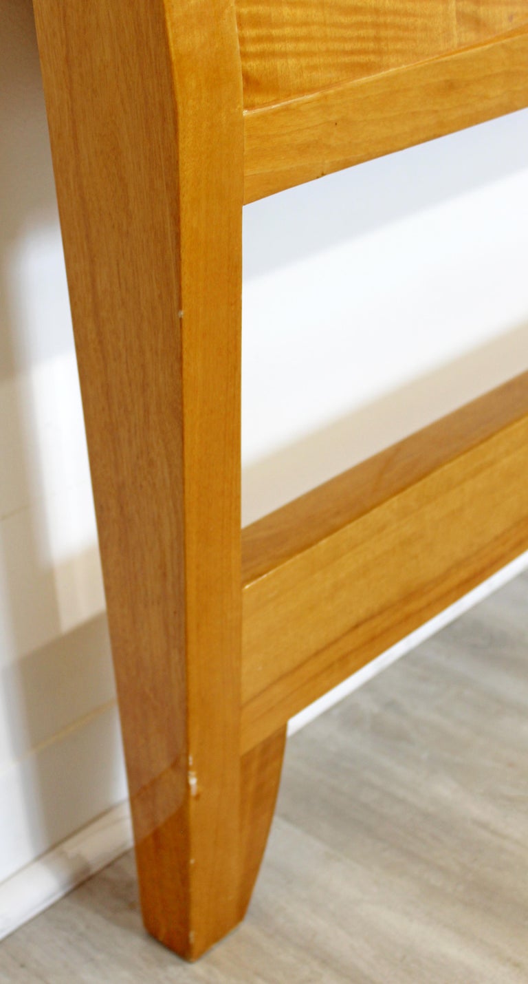 Mid-Century Modern Lacquered Maple Wavy Curved King Size Headboard ...