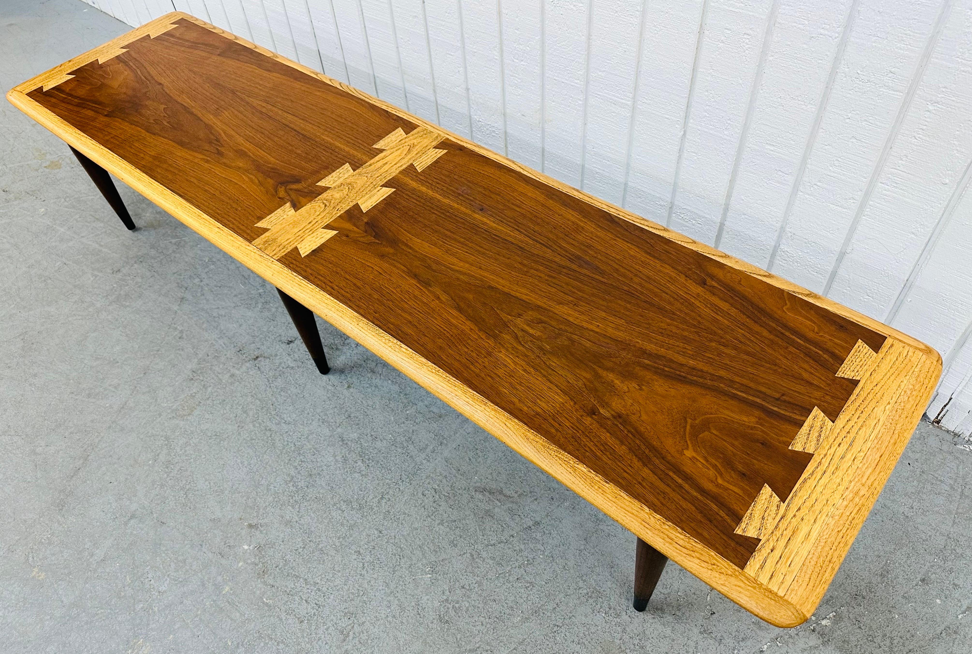 Mid-Century Modern Lane Acclaim Walnut Coffee Table For Sale at 1stDibs