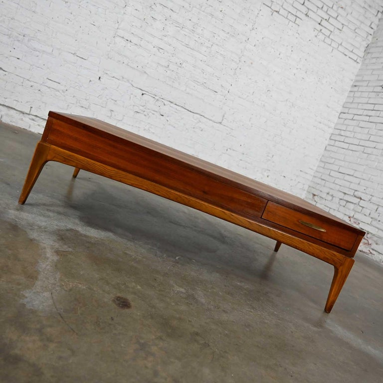 Mid-Century Modern Lane Rhythm Collection Walnut Rectangular Coffee ...