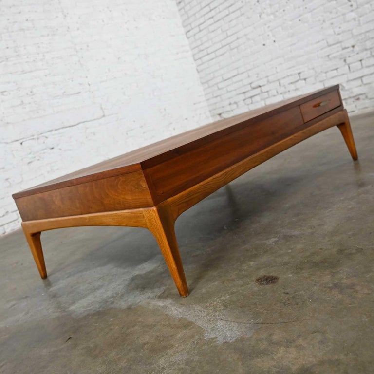 Mid-Century Modern Lane Rhythm Collection Walnut Rectangular Coffee ...