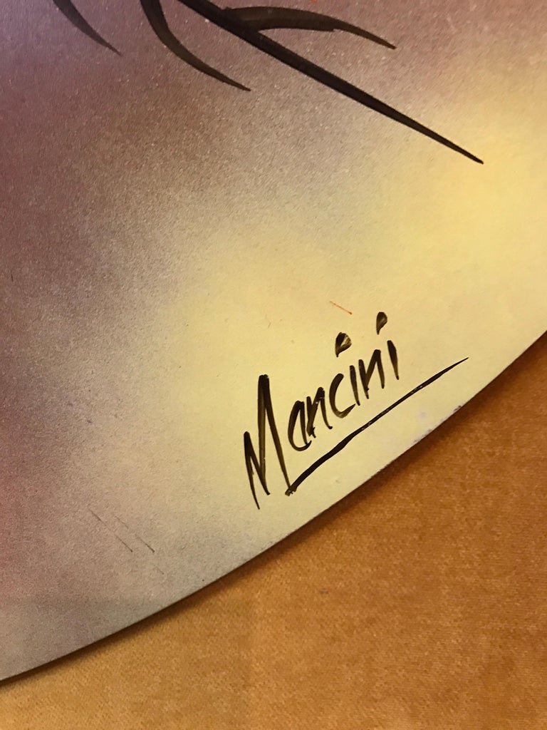 Mid-Century Modern Signed Large Abstract Mancini Painting For Sale at ...