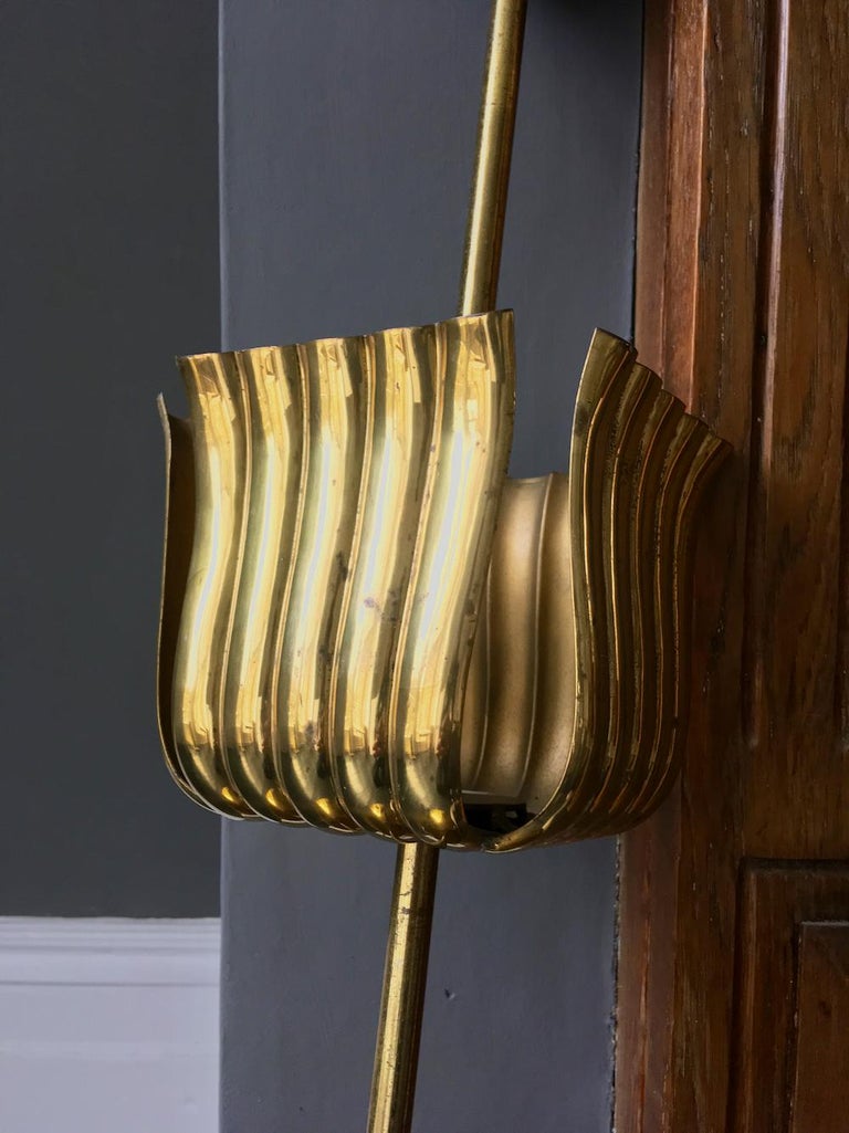 Mid-Century Modern Amber-Coloured Glass Light, Decorative Canopy ...