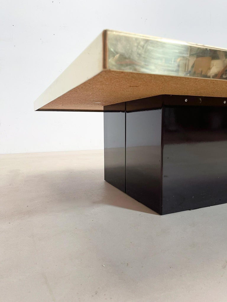 Mid-Century Modern Large Belgian Coffee Table Signed Val For Sale at ...