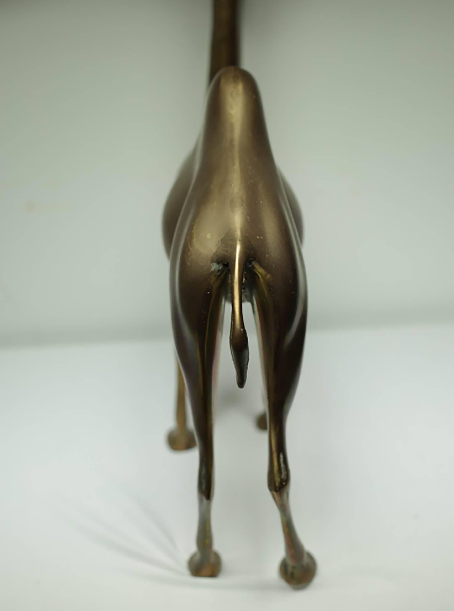 Mid-Century Modern Large Brass Camel, circa 1970s For Sale at 1stDibs