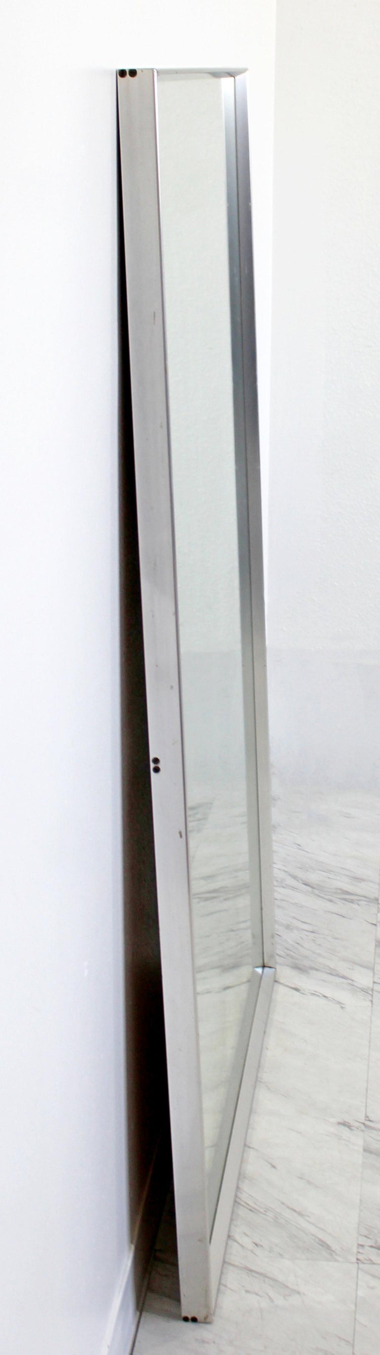 Mid-Century Modern Large Chrome Plated Rectangular Hart Co Wall Mirror ...