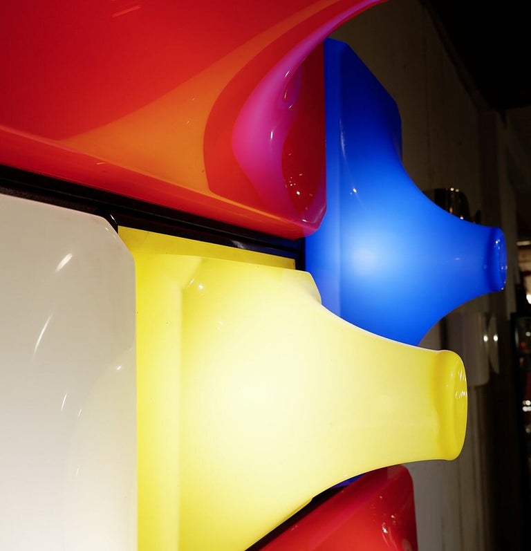 Mid-Century Modern Large Sculptural Wall Light by Ennio Chiggio for ...