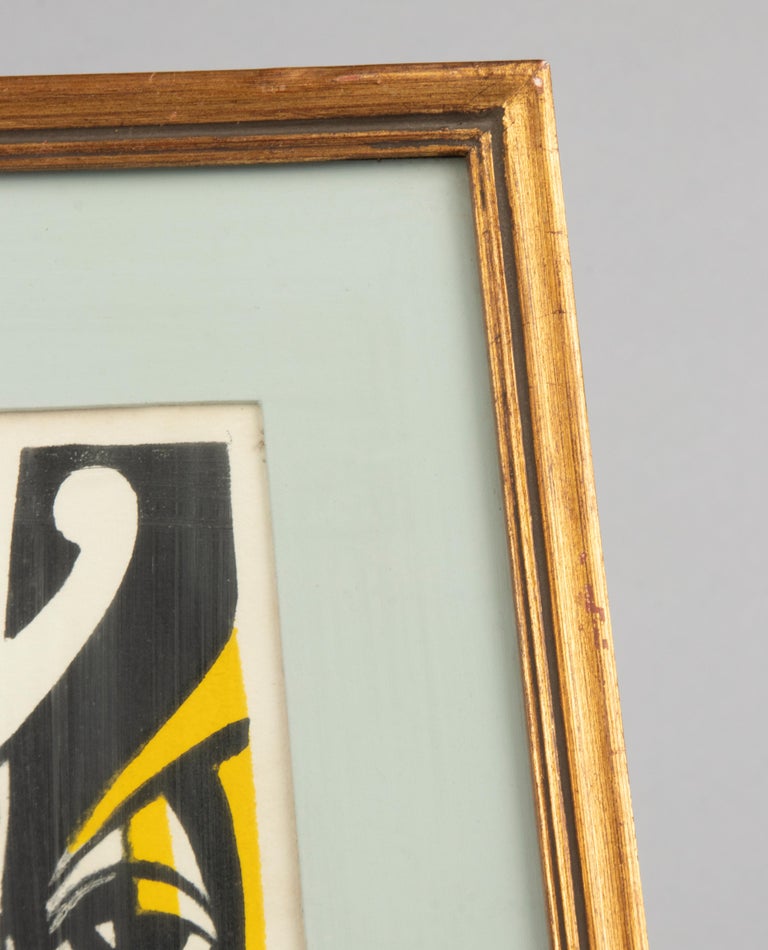 Mid-Century Modern Lithograph Portrait of a Woman For Sale at 1stDibs