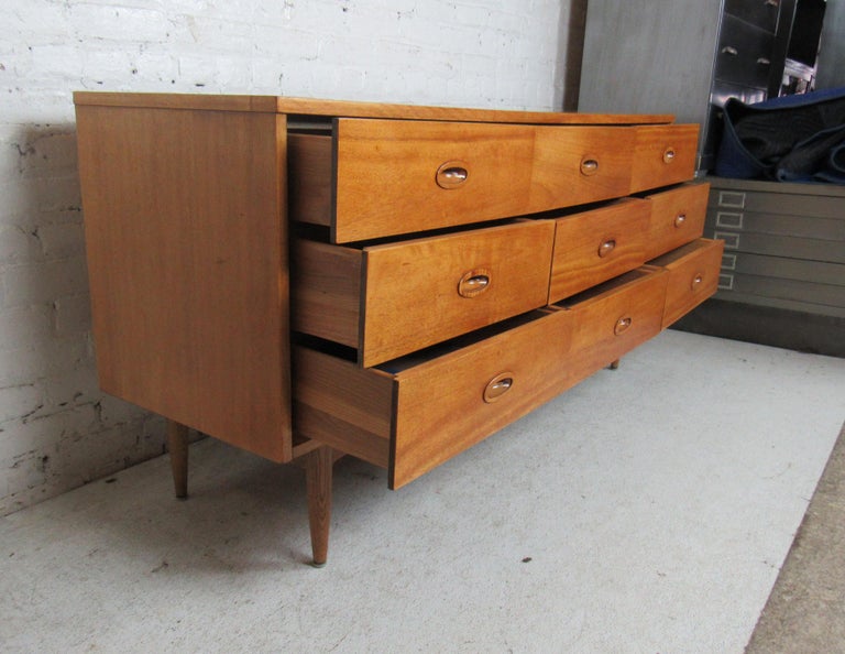 Mid-Century Modern Long Dresser For Sale at 1stDibs