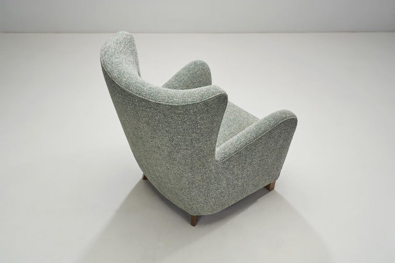 Mid-Century Modern Lounge Chair by a European Cabinetmaker, Europe ca ...