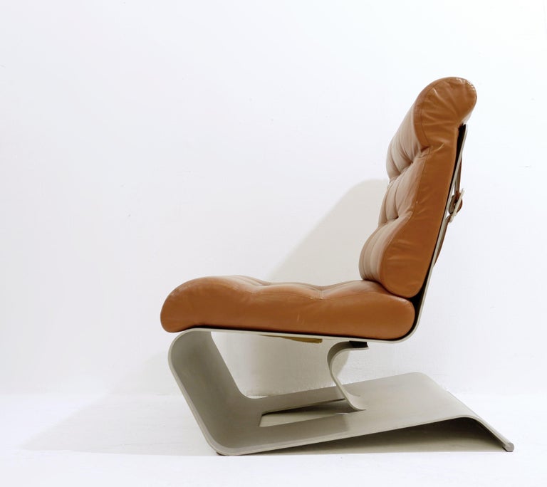 Mid Century Modern Lounge Chair by Water and Moretti For Sale at 1stDibs