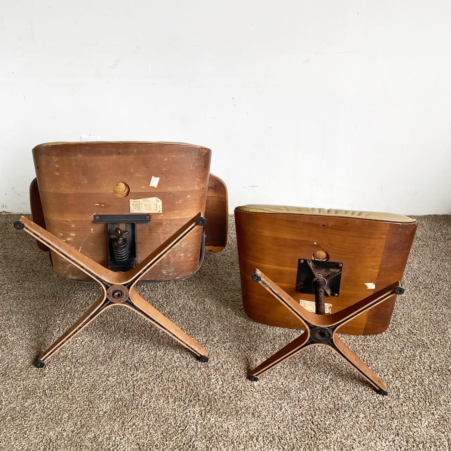 Mid Century Modern Lounge Chair and Foot Rest/Ottoman by George ...