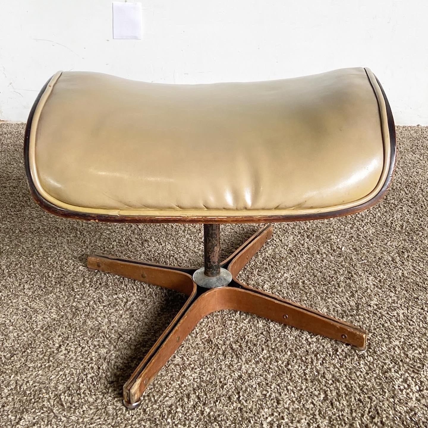 Mid Century Modern Lounge Chair and Foot Rest/Ottoman by George ...