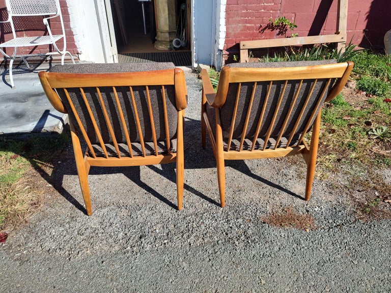 Pair of Mid-Century Modern Lounge Chairs by Peter Hvidt and Olga ...