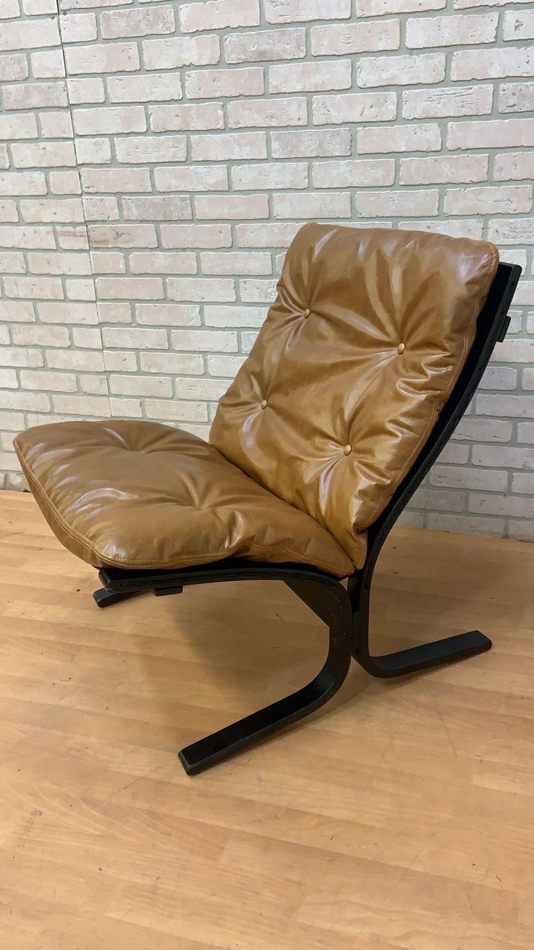 Mid-Century Modern Low Back Cognac Siesta Lounge by Westnofa Newly ...