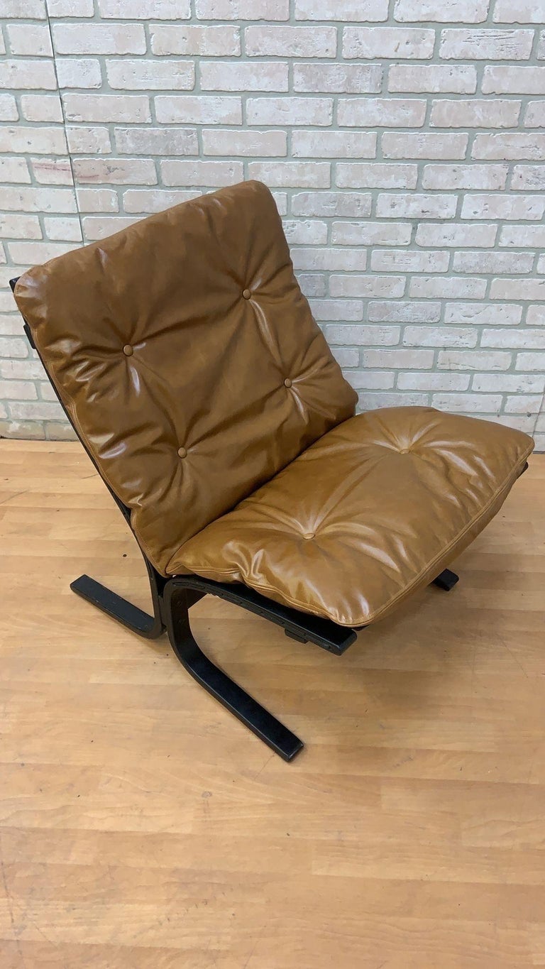 Mid-Century Modern Low Back Cognac Siesta Lounge by Westnofa Newly ...
