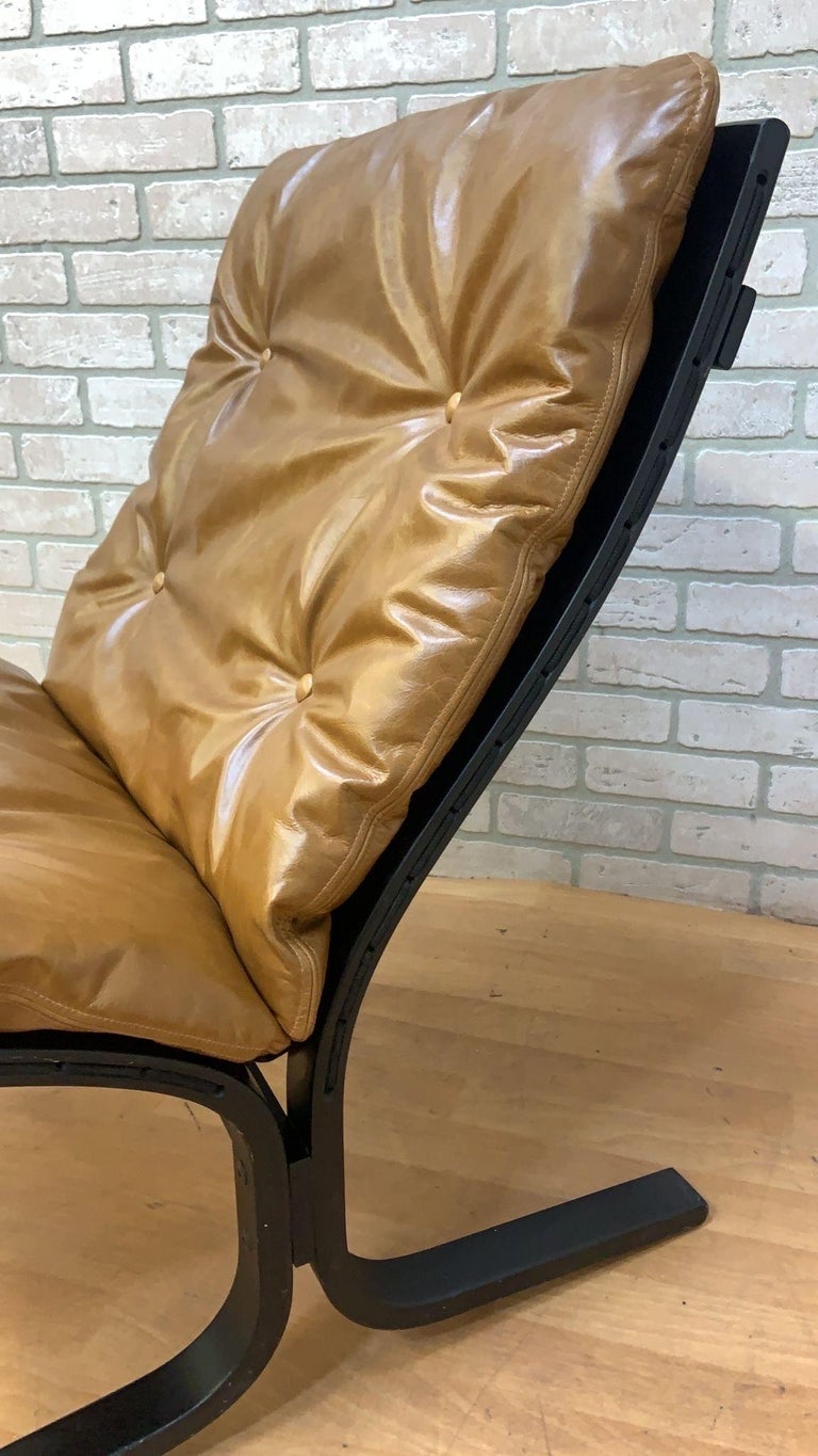 Mid-Century Modern Low Back Cognac Siesta Lounge by Westnofa Newly ...