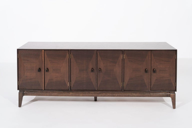 Mid-Century Modern Low Profile Credenza in Walnut, circa 1950s For Sale ...