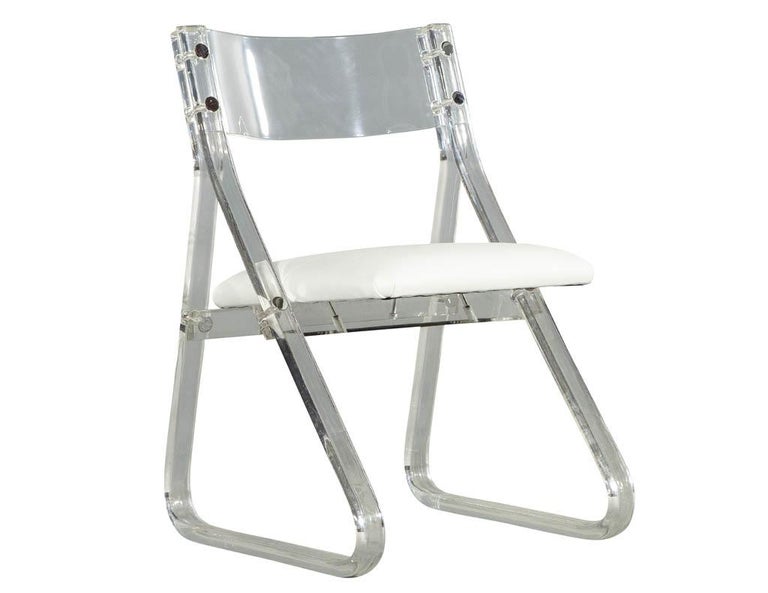 Mid-Century Modern Lucite Accent Desk Chair at 1stDibs | accent desk chairs