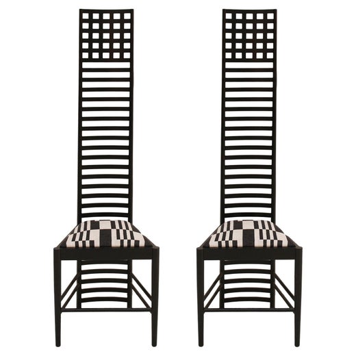 Set of 8 Ingram Tea Room Dining Chairs by Mackintosh for Cassina at 1stDibs