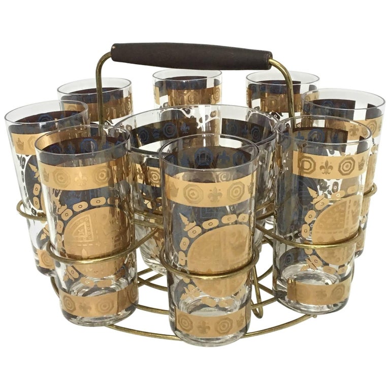 Mid-Century Modern Madmen Style Barware Set For Sale at 1stDibs