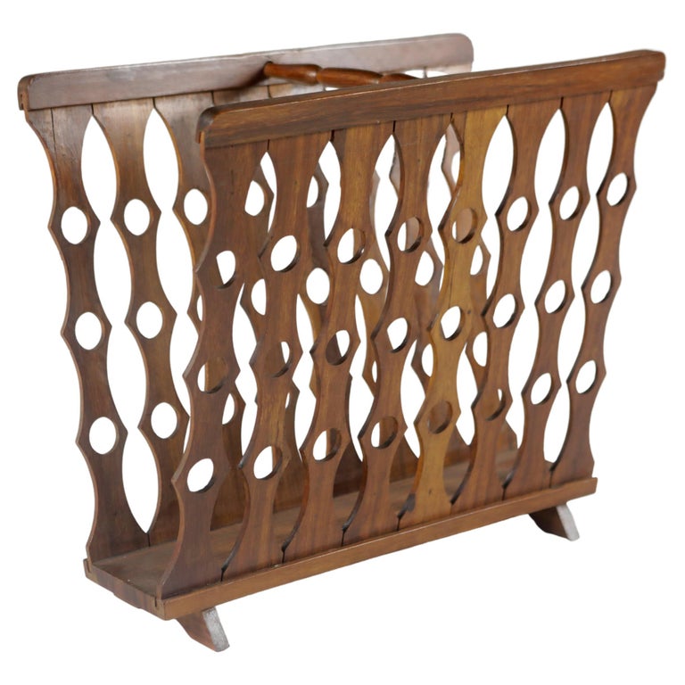 Mid-Century Modern Magazine Rack by Brazilian Designer, 1950s For Sale ...