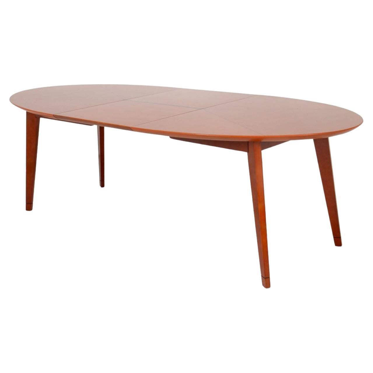 Mid-Century Modern Mahogany Oval Dining Table For Sale at 1stDibs
