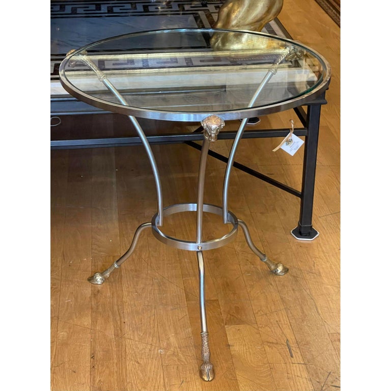 Mid-Century Modern Maison Jansen Rams Head Round Gueridon Side Table ...