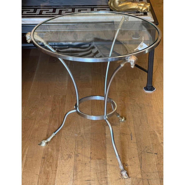 Mid-Century Modern Maison Jansen Rams Head Round Gueridon Side Table ...