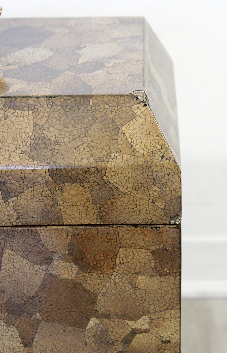 Mid Century Modern Maitland Smith Tesselated Stone Lidded Chest Box ...
