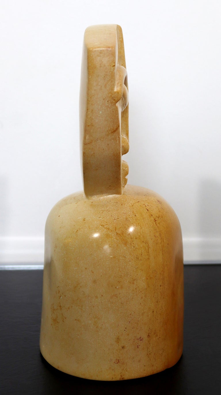 Mid-Century Modern Marble Face Table Sculpture For Sale at 1stDibs