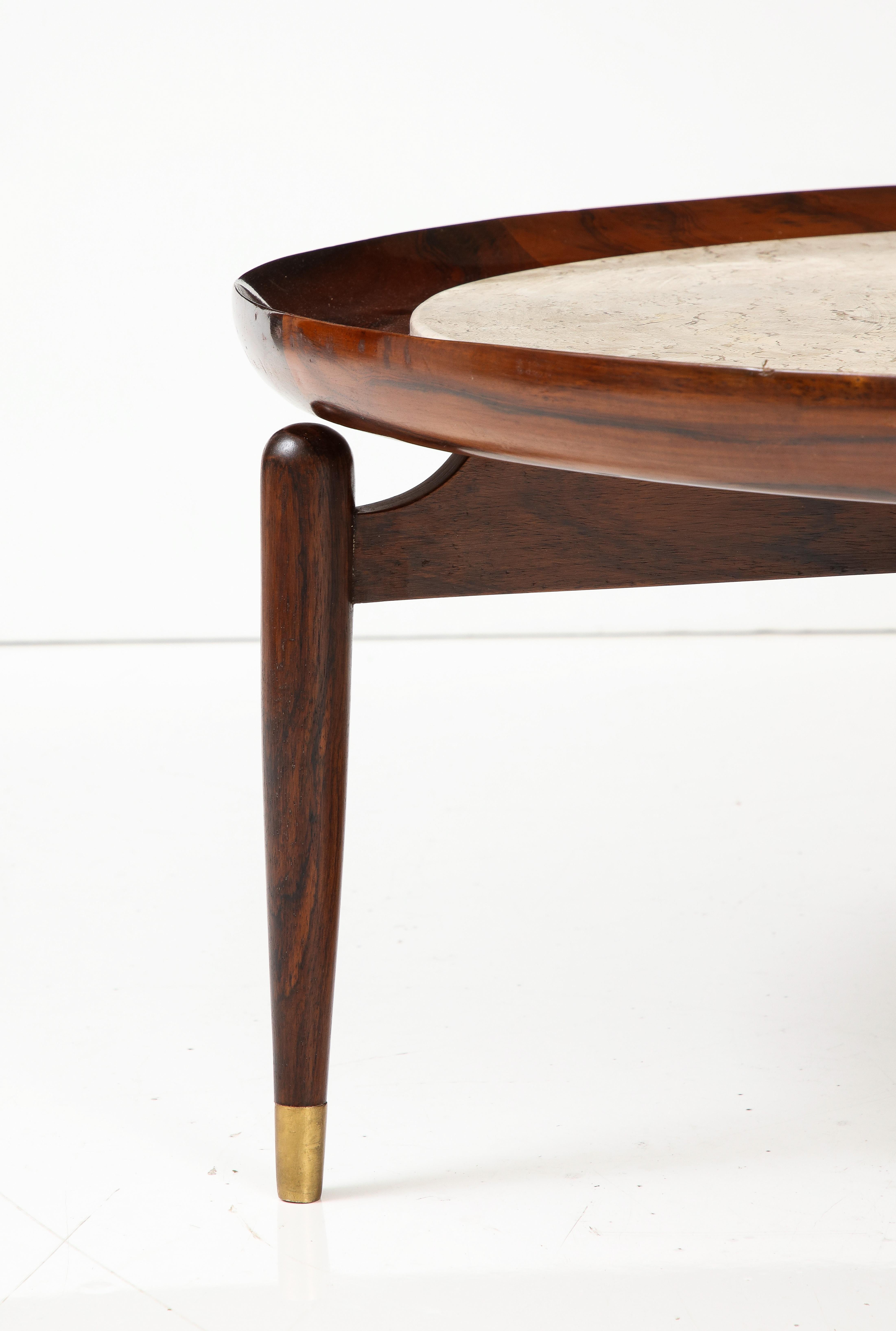 Mid-Century Modern Marble Top Center Table by Giuseppe Scapinelli ...