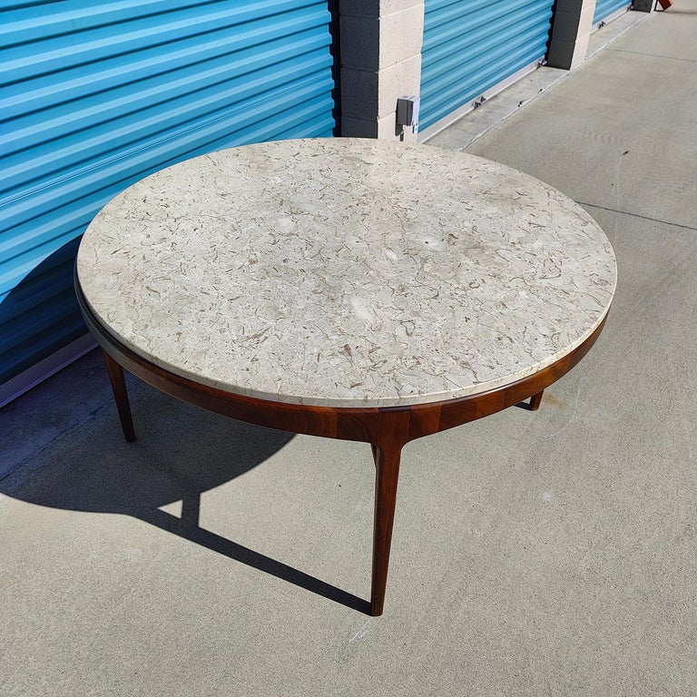 Mid-Century Modern Marble Top 'Rhythm' Game Table by Lane For Sale at ...
