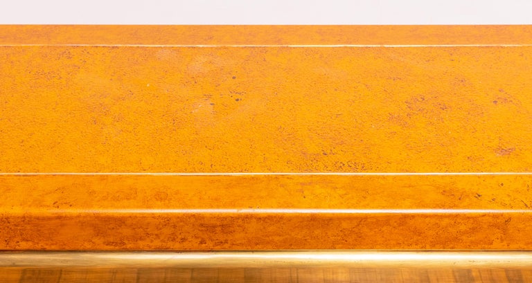 Mid-Century Modern Mastercraft Orange Console For Sale at 1stDibs