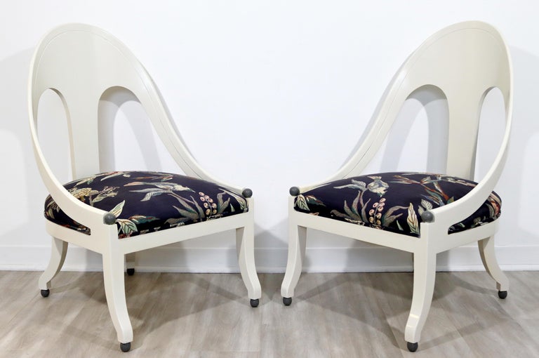 Mid-Century Modern Michael Taylor for Baker Spoon Back Slipper Accent ...