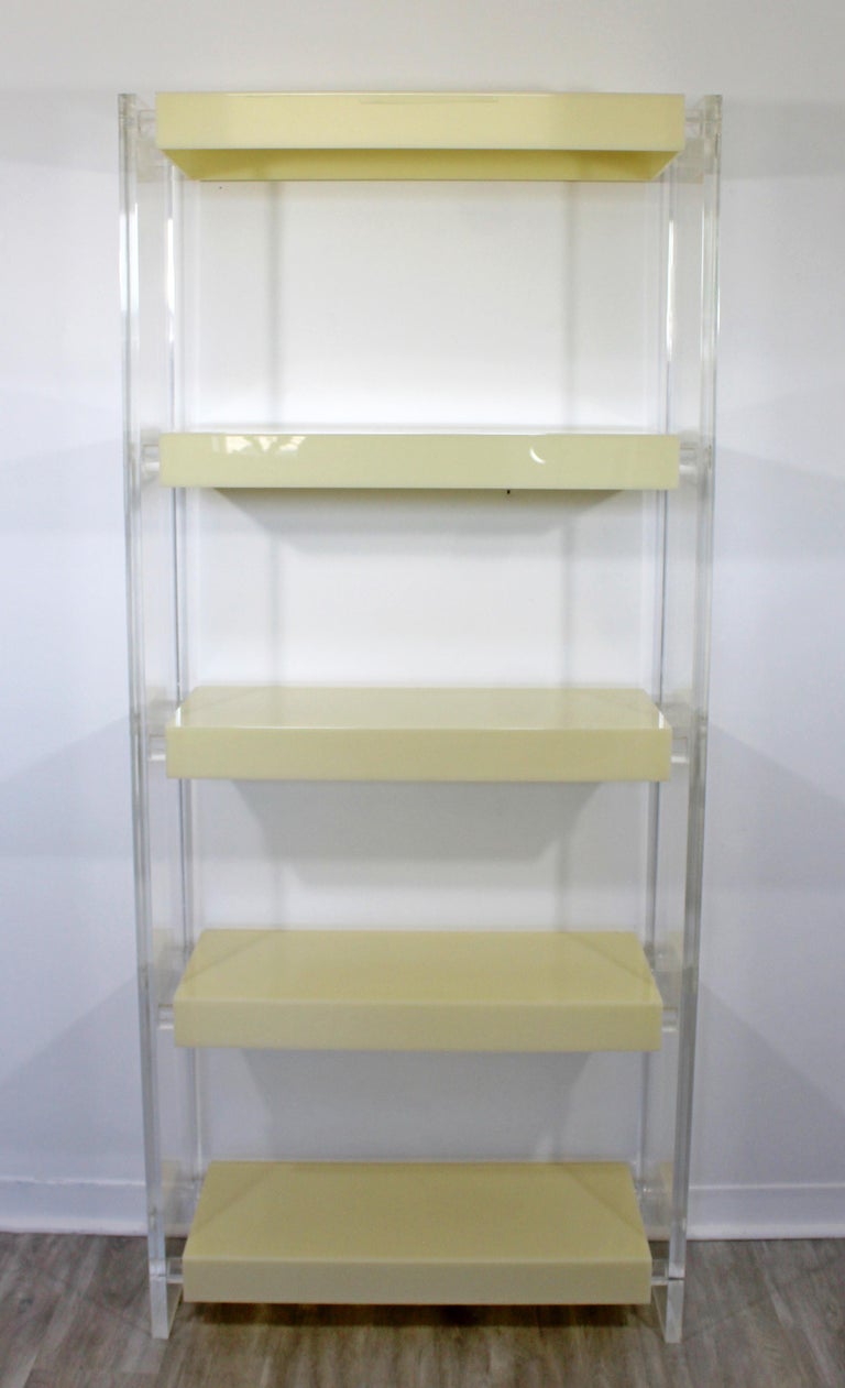 Mid-Century Modern Lucite Acrylic Shelving Unit Étagère, 1970s at 1stDibs