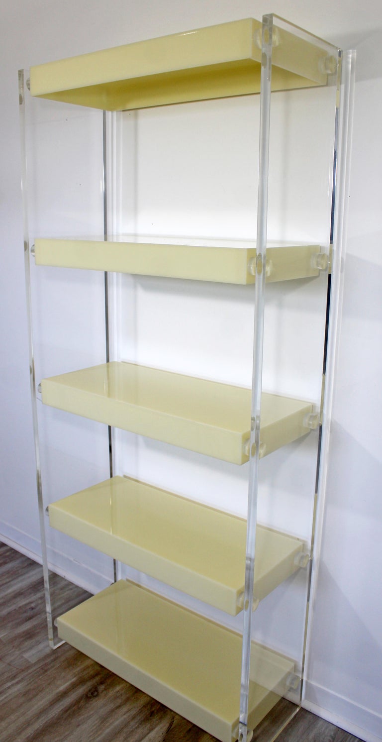 Mid-Century Modern Lucite Acrylic Shelving Unit Étagère, 1970s at 1stDibs
